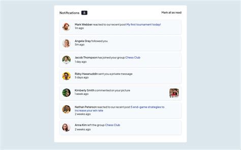 frontend mentor responsive notification and comment page html css and javascript coding challenge