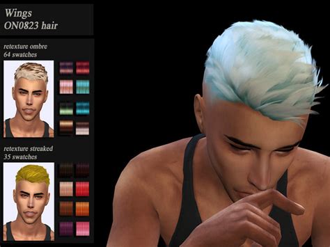 The Sims Resource Wings On0823 Hair Retextured By Honeyssims4 Sims 4 Images And Photos Finder