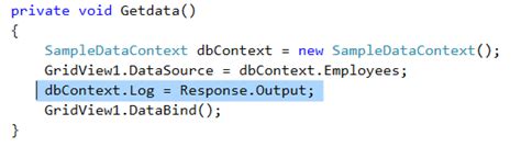 How To View Linq To Sql Generated Sql Queries And Using Stored Procedures With Linq To Sql
