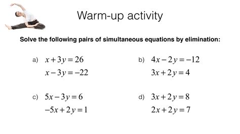 solving problems using linear equations