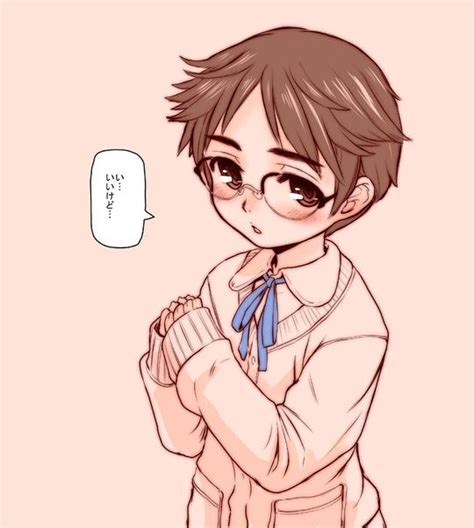 The Big Imageboard Tbib 1girl Black Hair Blush Female Glasses Naoki Shibu Asa Ryo Original