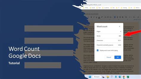 How To Check Word Count On Google Docs YouTube