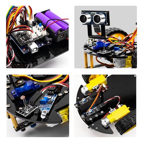 lafvin smart robot car 2wd chassis kit upgraded v2 0 for arduino robot