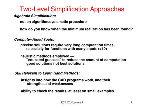 two level logic minimization algorithms lecture 3 online presentation