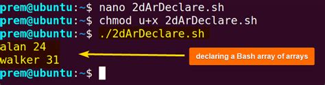 Bash Array Of Arrays Explained