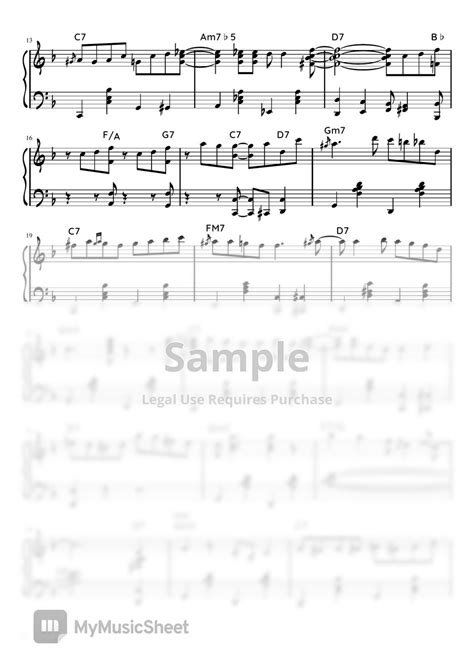 Micheal Jackson Love Never Felt So Good Jazz Solo Ver Sheets By 헬로블루조이