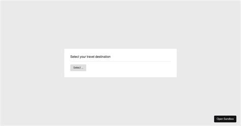 React DropDown W TypeScript Example Codesandbox