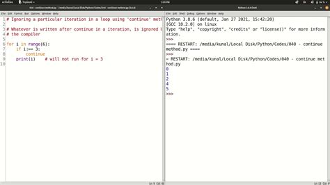 You Can Skip A Particular Iteration Of A Loop In Python Youtube