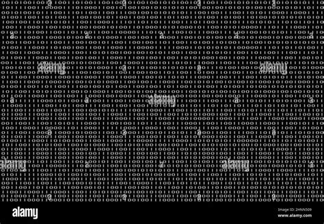 Binary Code Zero One Matrix Background D Rendering Stock Photo Alamy