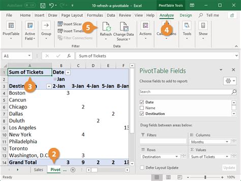 Refresh Pivot Table CustomGuide