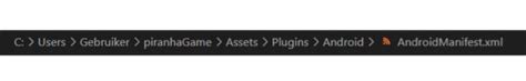 how to set the android exported property to true in the androidmanifest xml file in unity