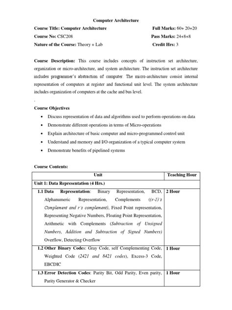 computer architecture csc208 pdf central processing unit input output
