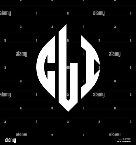 CLI Circle Letter Logo Design With Circle And Ellipse Shape CLI