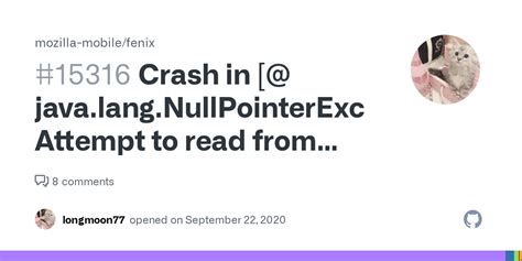 crash in [ java lang nullpointerexception attempt to read from field java lang string android