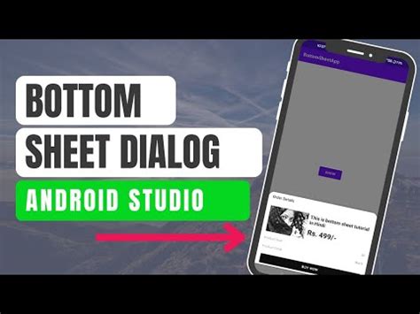 How To Create Bottom Sheet Dialog In Android Studio YouTube