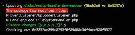 Symfony Runtime Exception While Running Composer Update On Symfony2