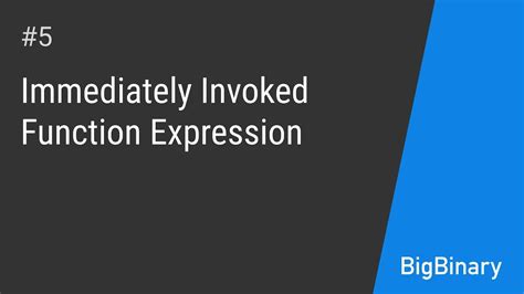 immediately invoked function expression youtube