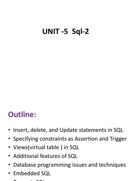 sql programming techniques and database features pdf databases sql