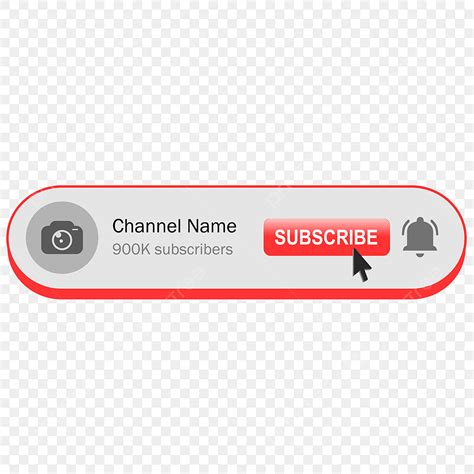 Youtube Subscribe Button Vector Art PNG Youtube Subscribe Button With