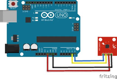 Arduino And HMC5983 Magnetometer Example Arduino Learning
