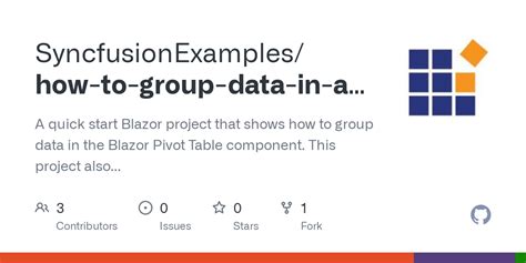 github syncfusionexamples how to group data in a blazor pivot table a quick start blazor