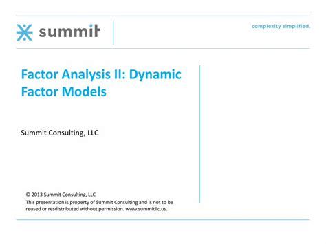 pdf factor analysis ii dynamic factor models dokumen tips