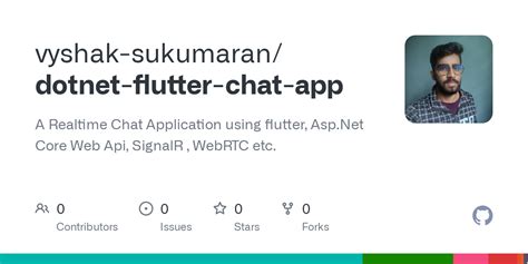github vyshak sukumaran dotnet flutter chat app a realtime chat application using flutter