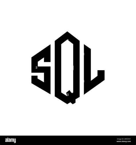 SQL Letter Logo Design With Polygon Shape SQL Polygon And Cube Shape