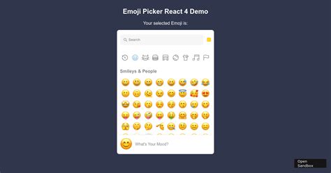 Tnpulse React Twemoji Picker Examples Codesandbox