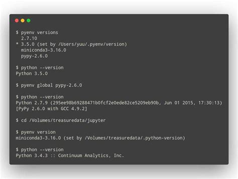 python pyenv多版本管理工具的使用 开发技术 亿速云