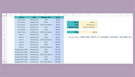 How To Use INDEX And MATCH Function With Multiple Criteria In Google