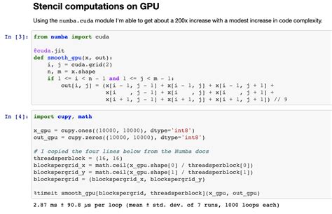 python and gpus a status update