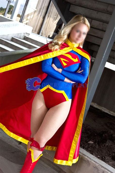 Supergirl Cosplay Costume Sexy Suit Halloween