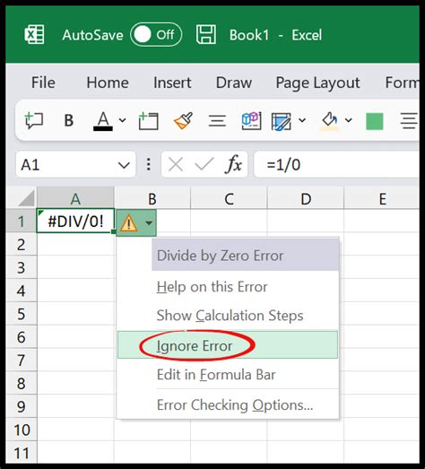 How To Ignore All The Errors In Excel Explained