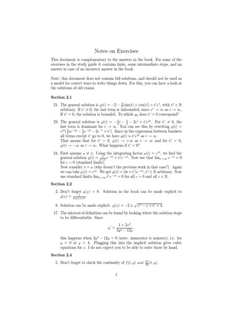 notes on exercises pdf eigenvalues and eigenvectors mathematical analysis