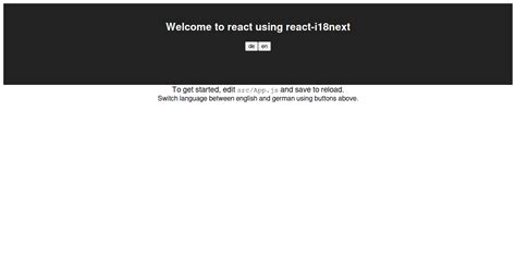 React I18next Basic Example With UseTranslation Hook Codesandbox
