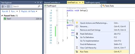 Unit Test In Net Core Application Using Nunit