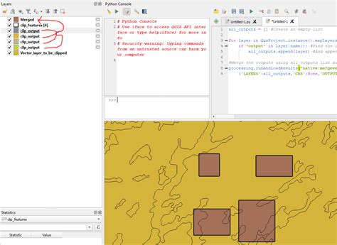 Pyqgis Merging Layers After Iteration In QGIS Modeler Geographic