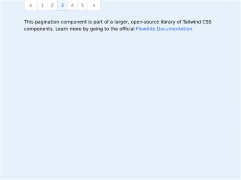 Tailwind CSS Basic Pagination Pagination