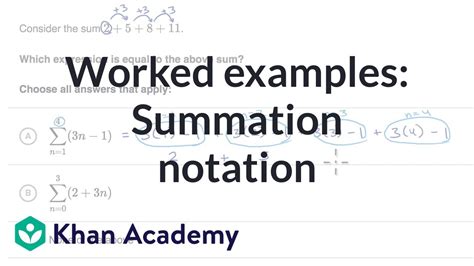 worked examples summation notation accumulation and riemann sums ap calculus ab