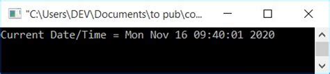 C Program To Print Date And Time