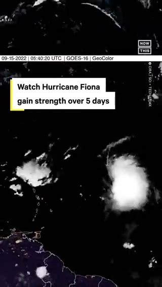 This Timelapse Shows Hurricane Fiona Gaining Strength As It Formed On Sept 15 Before Slamming