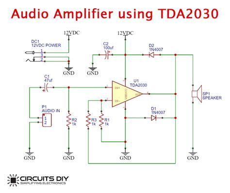 How To Make An Audio Amplifier Circuit Using TDA2030 IC