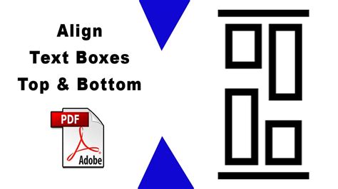 how to align text boxes top and bottom in pdf prepare form using adobe acrobat pro dc youtube
