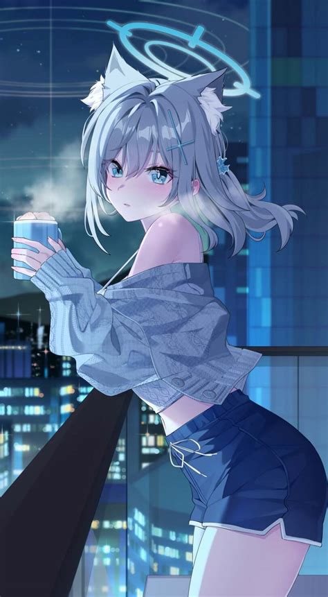Shiroko Blue Archive Sunaookami Shiroko Сунаооками Сироко Animeartist Blue Archive