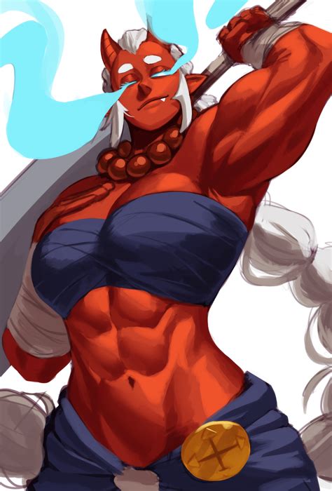 Rule 34 Abs Muscular Muscular Female Oni Oni Female Ryouri Sotcho Tagme 7732047