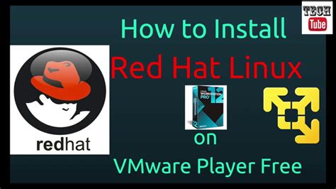 how to install red hat linux on vmware workstation youtube
