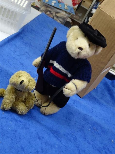 Teddy Bär Bea Jäger Mit Hündchen Plüsch Kaufen Auf Ricardo