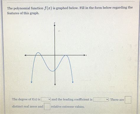 the polynomial function f x is graphed below fil cameramath