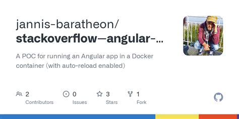 github jannis baratheon stackoverflow angular live reload in docker container a poc for